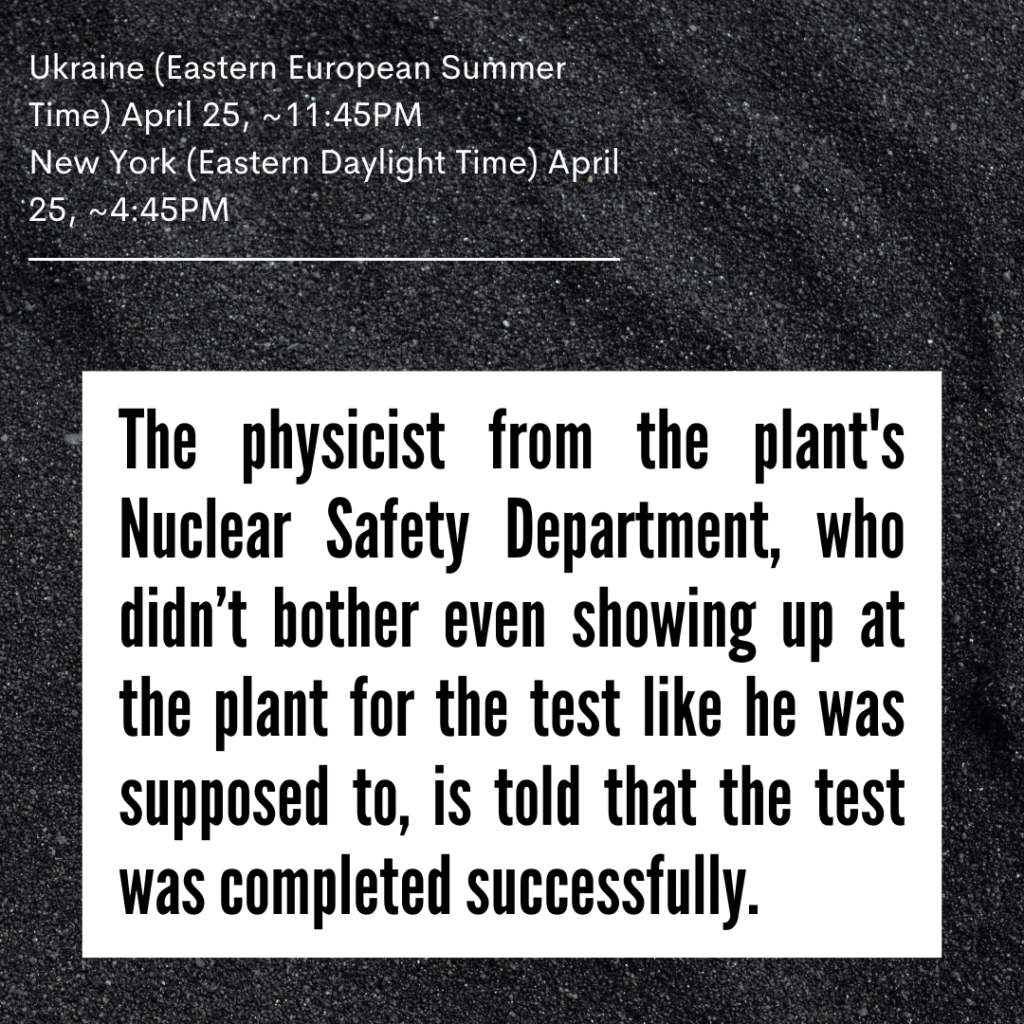 39 Years Ago Today: Links in the Chain of the Chernobyl Disaster • The ...